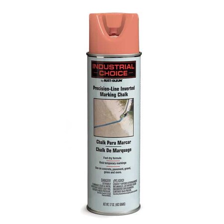 Rust-Oleum Inverted Marking Chalk Aerosol, 17 oz., APWA Orange, Water ...