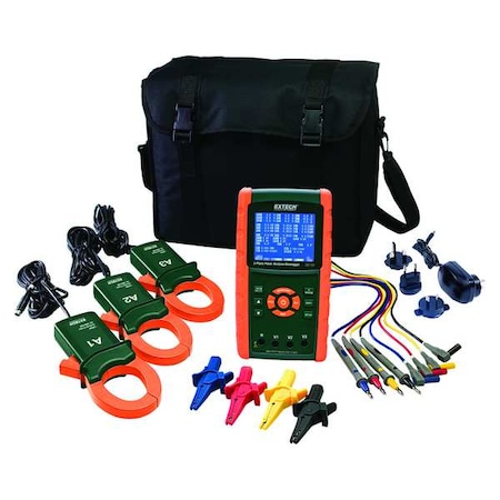 Extech Power Analyzer/Logger, 9.99MW, 1200A 382100 | Zoro