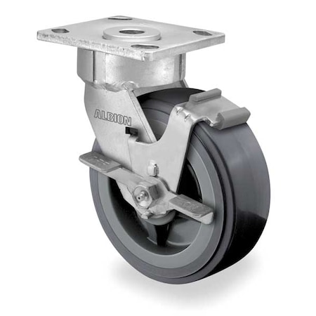 Zoro Select Caster Brake Kit,Tread Lock,6 in,Steel (P-WB25 060X200) | Zoro