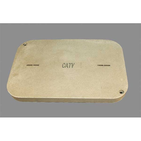 Quazite Underground Enclosure Cover, CATV Logo, 3 in. H x 24 in. W x 36 ...