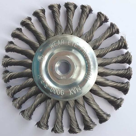 Westward Stringer Wheel, 6" Dia, Steel, 0.0250 Wire 4EDX3 | Zoro