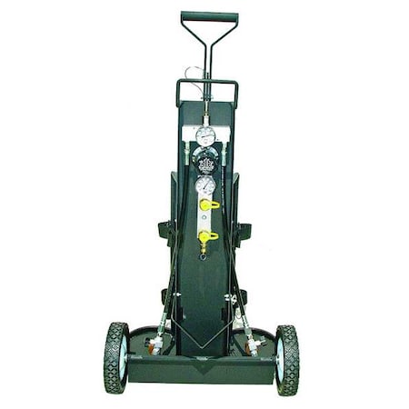 Air Systems Intl Air Cylinder Cart, 2 Cylinders, 2400 psi MP-2L | Zoro