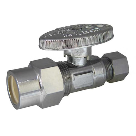 Kissler 1/4-Turn Stop, Straight, 1/2 Inx3/8 In 88-9035 | Zoro