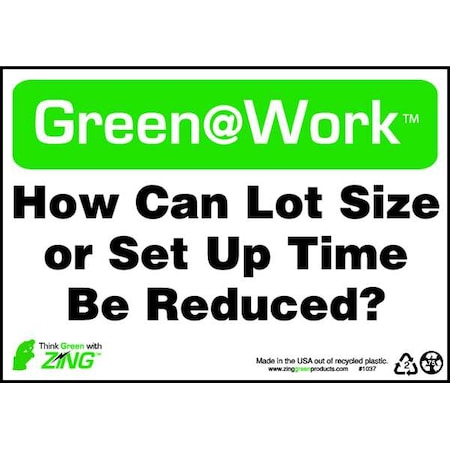Zing Sign, Can Lot Size Be Reduced7X10", 1037 1037 | Zoro