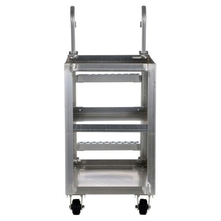 Zoro Select Aluminum Stock Picking Ladder Cart 1000 lb. Capacity, 40"L ...