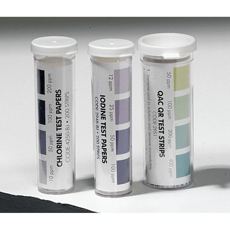 Lamotte Test Strip, Iodine, PK200 2948-BJ | Zoro