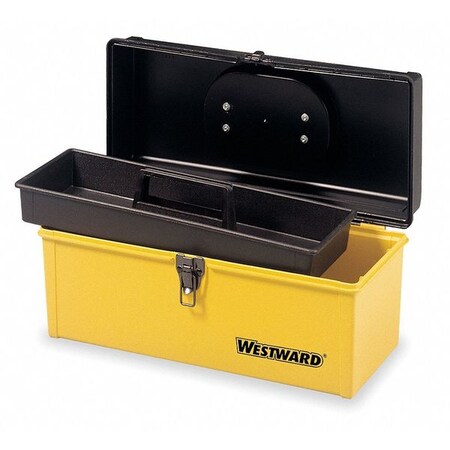 Westward Portable Tool Box, Plastic, Yellow 4FB49 | Zoro