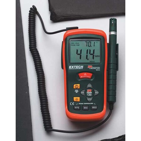 Extech Hygro-Thermometer, w/IR Thermometer RH101 | Zoro