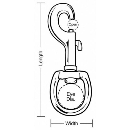 Lucky Line Slide Bolt Spring Snap, L 4 7/8 In 4GGK9 | Zoro