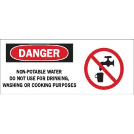 Brady Danger, Non-Potable Water Do Not Use For Drinking, Washing Or ...