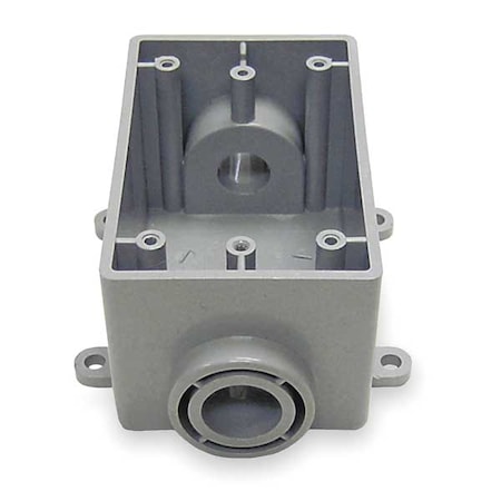 Cantex Weatherproof Electrical Box, 21 cu in, FSC Box Type, 1 Gang, PVC ...