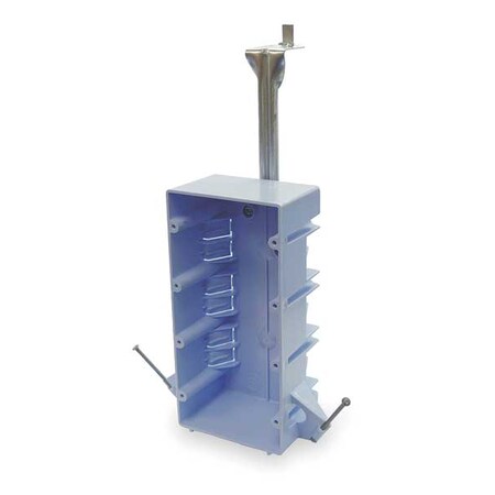 Cantex Electrical Box, 55 cu in, Switch Box Type, 4 Gangs, PVC ...