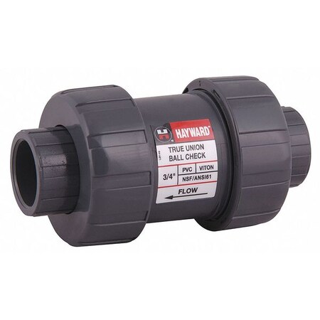 Hayward Flow Control Butterfly Valve, Spring Return, PVC, 2 In ...