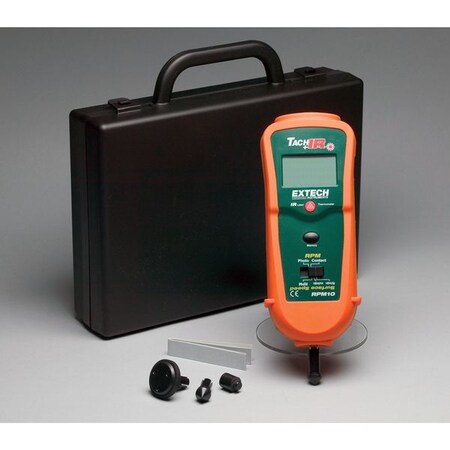 Extech Tachometer, 0.5 to 20,000 rpm RPM10 | Zoro