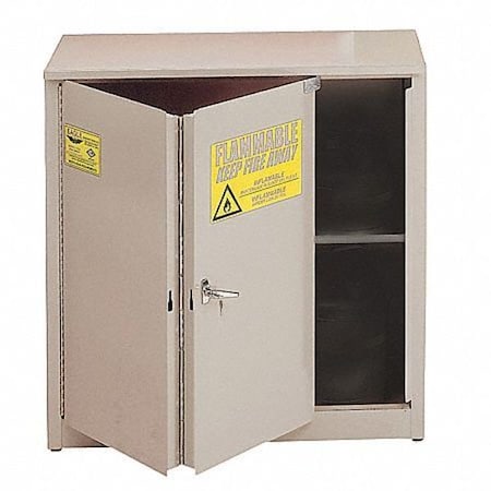 Eagle Mfg Flammable Safety Cabinet, 30 Gal., Beige 3010 BEIGE | Zoro