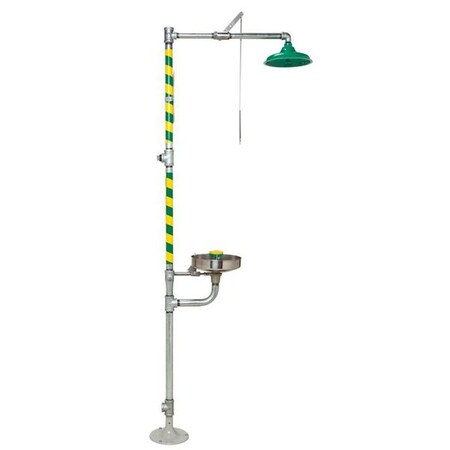 Haws Eyewash and Shower Station, Stainless Steel Bowl, Includes AXION ...