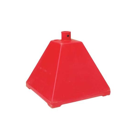Ideal Shield Sign Base, HDPE, Yellow BPB-YL | Zoro