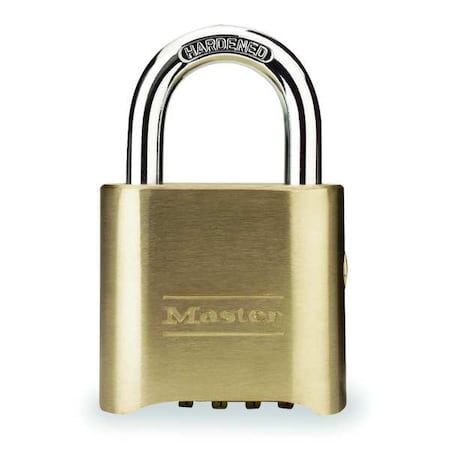 Master Lock 176 $15.28 Combination Padlock, Bottom, Brass | Zoro.com
