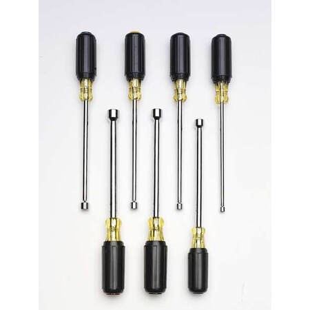 Klein Tools Nut Driver Set, 6-Inch Shafts, 7-Piece 647 | Zoro