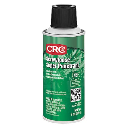 Crc Super Penetrant, Aerosol Can, 6 Oz. 03059 | Zoro