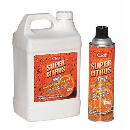 Crc Hydro Force Super Citrus Cleaner/Degreaser, Aerosol Spray Can 14440 ...