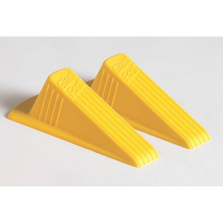 Master Mfg Door Stop Wedge XL, Safety Yellow, 2"H x 3-1/2"W, PK.2 GD005 ...