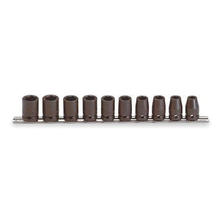 Proto 1/2" Drive Impact Socket Set, Metric, 10 pcs J74202 | Zoro