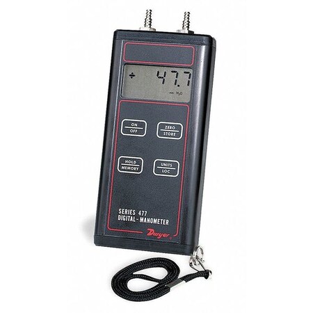 Dwyer Instruments Manometer, Digital 477AV-1 | Zoro