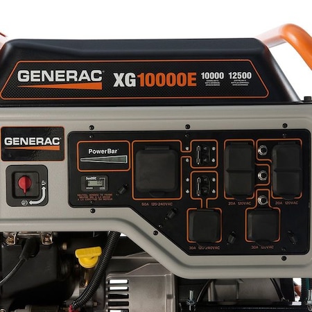 GENERAC XG10000E 12500 W Portable Generator, 10.0 gal. Gasoline ...