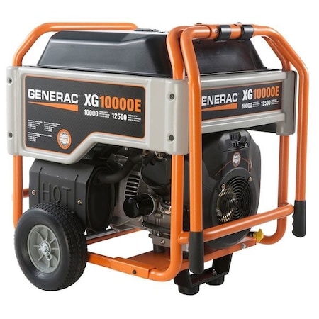 GENERAC XG10000E 12500 W Portable Generator, 10.0 gal. Gasoline ...