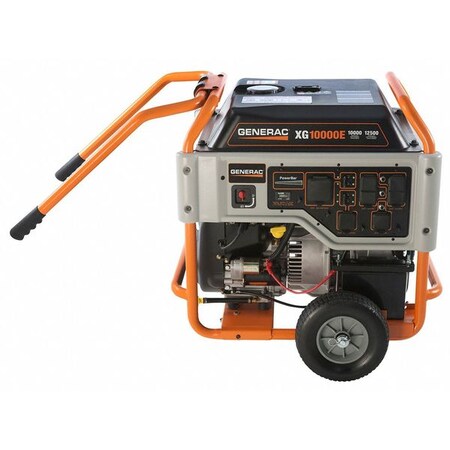 GENERAC XG10000E 12500 W Portable Generator, 10.0 gal. Gasoline ...