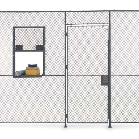 Folding Guard Wire Partition Panel, 4 ft x 8 ft 408 | Zoro