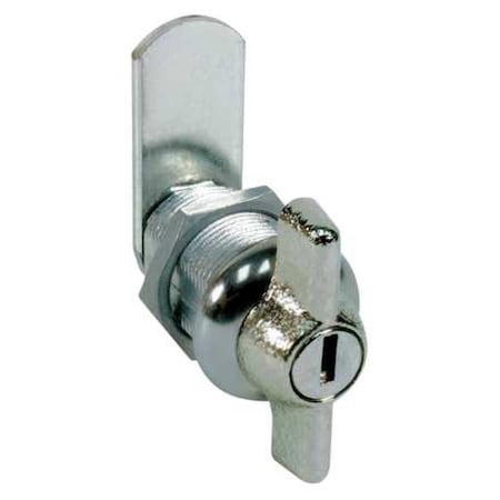 Compx Fort Wing-Handle Keyed Cam Lock, 9/16 in For Door Thickness, 2 ...