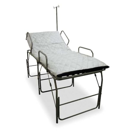 Fsi Medical Field Cot with IV Pole, Blue F-EM-560A-HBSR | Zoro