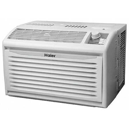 Haier Window Air Conditioner, 115V, Cool Only, 5000 BtuH, 17-9/32" W ...