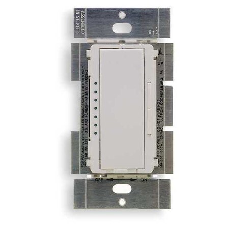 Lutron Lighting Dimmer, Incandescent/Halogen MA-600H-WH | Zoro