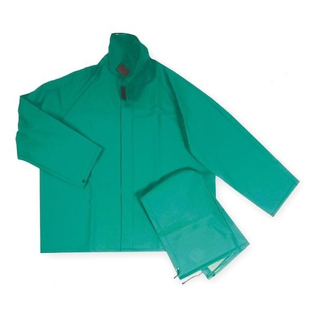Condor FR Rain Jacket w/Detachable Hood, Green, 4XL 1FAZ6 | Zoro