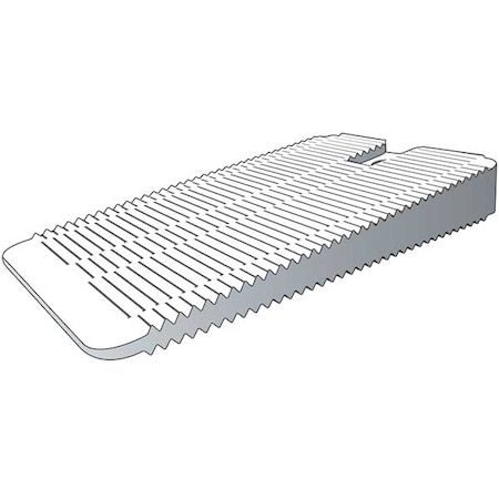 Precision Brand Wedge Shims, Flexible, White, PK30 48820 | Zoro