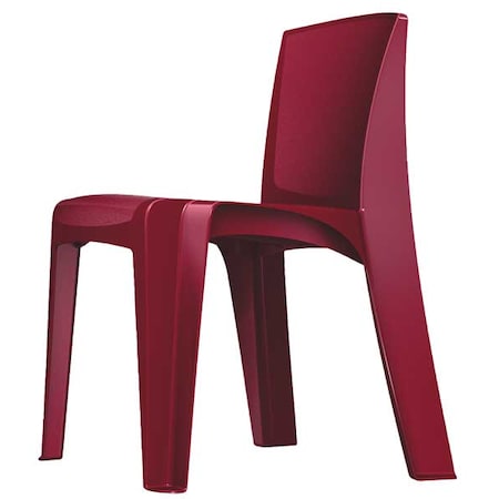 Cortech Stacking Chair, RazorBack Series, Polypropylene Plum 86484-P | Zoro