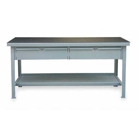 Strong Hold Workbench, ABS Plastic, 72" W, 34" Height, 10,000 lb ...