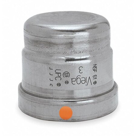 Viega ProPress XL-S Cap, 304 Stainless Steel, 3 In. 85390 | Zoro