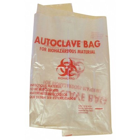Tough Guy 20 to 30 gal. Autoclavable Biohazard Bag, 1.80 mil, Clear ...
