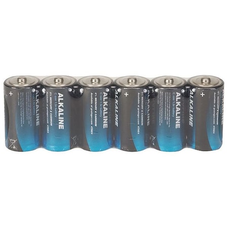 Power First Power First Alkaline Battery, C 1.5V DC 6 PK 4TAE4 | Zoro