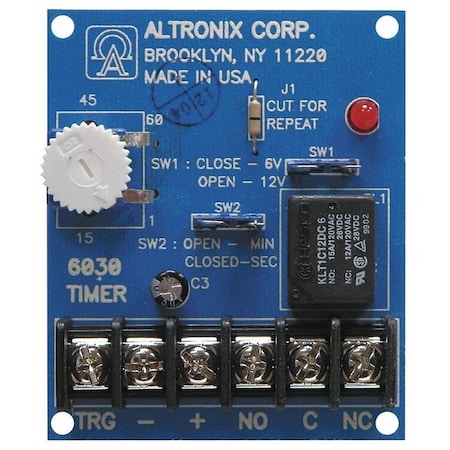 Altronix Timer-Bell Cut Off, Timer 6030 | Zoro