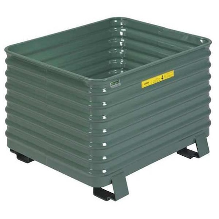 Steel King Bulk Container, 26.7 cu ft, 41 1/2 in L, 49 1/2 in W, 28 1/2 ...