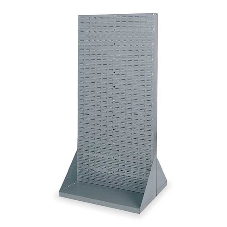 Akro-Mils Steel Louvered Floor Rack, 32 in D x 75 in H x 36 in W, Gray ...