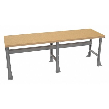 Tennsco Work Bench with Butcher Block Top and Flared Legs, Butcher ...