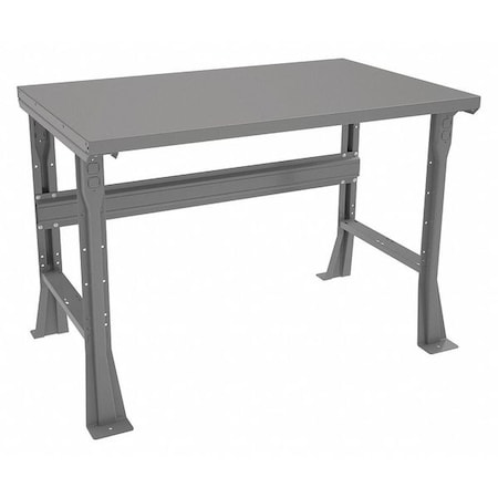 Tennsco Work Bench, Steel, 48" W, 33-1/2" Height, 4000 lb., Flared WB-1 ...
