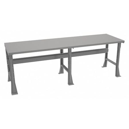 Tennsco Work Bench, Steel, 96" W, 33-1/2" Height, 4000 lb., Flared WB-1 ...