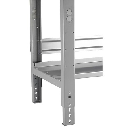 Tennsco Bolted Plastic Top Work Bench with Adjustable Legs, Laminate ...